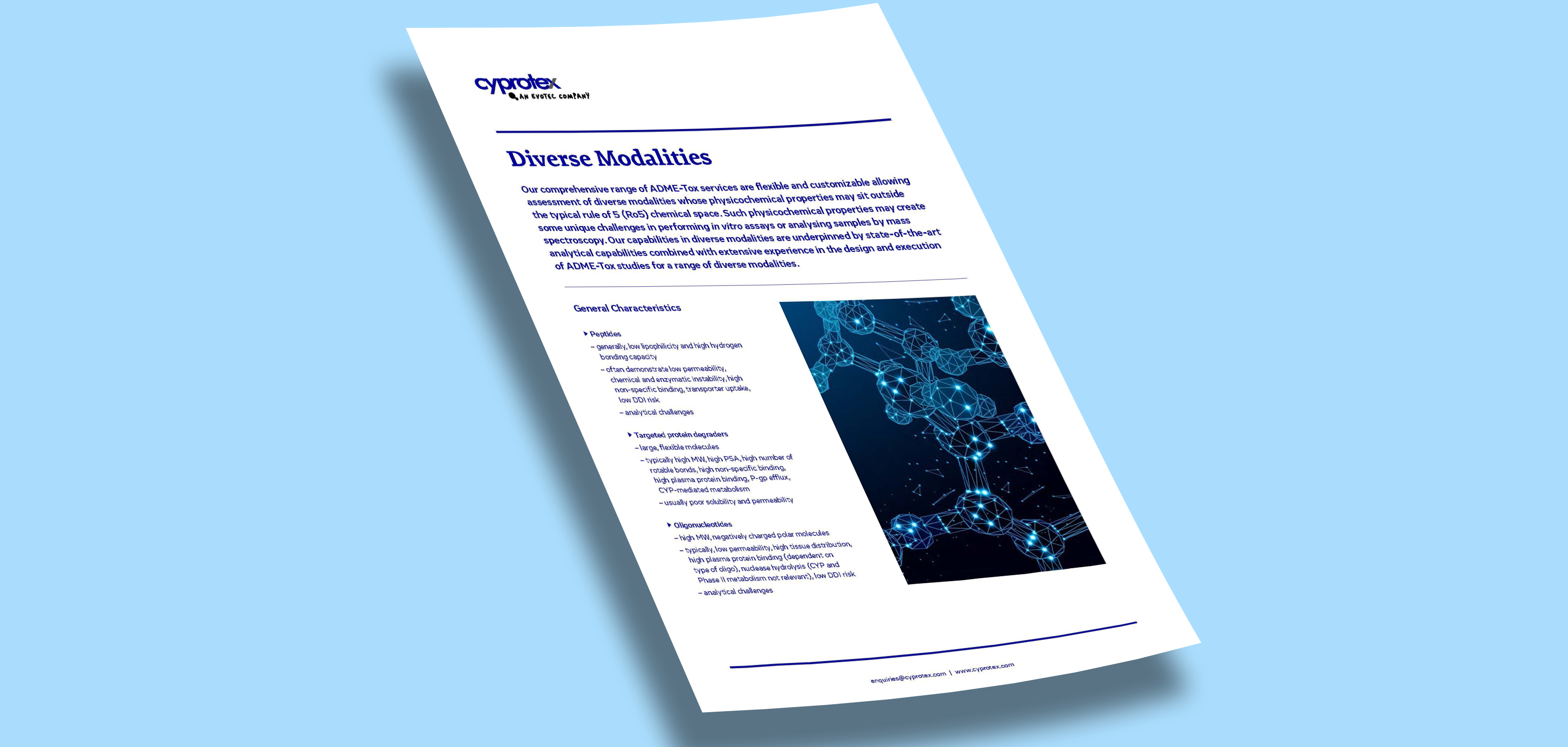 Diverse Modalities Fact Sheet