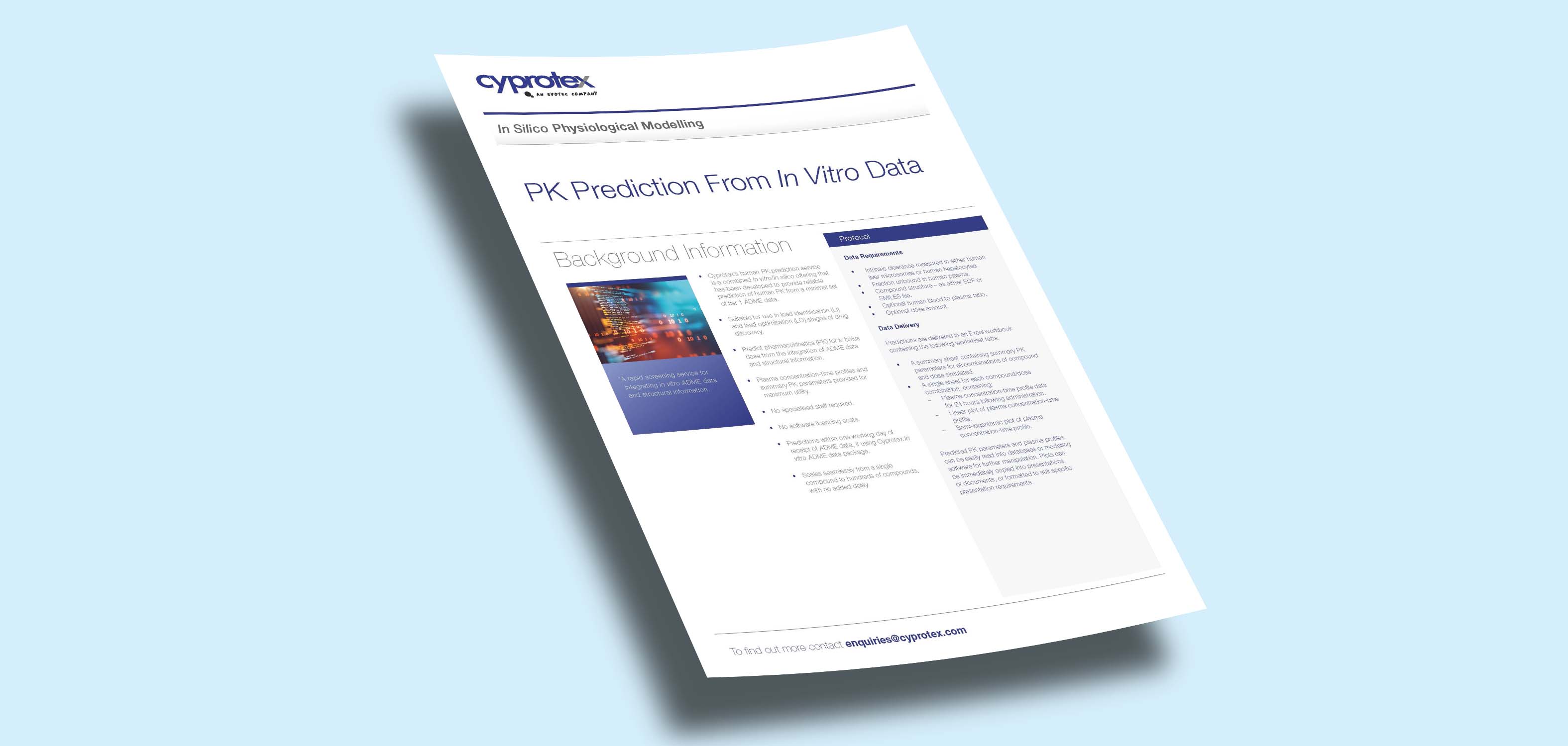 Pharmacokinetic Prediction Fact Sheet