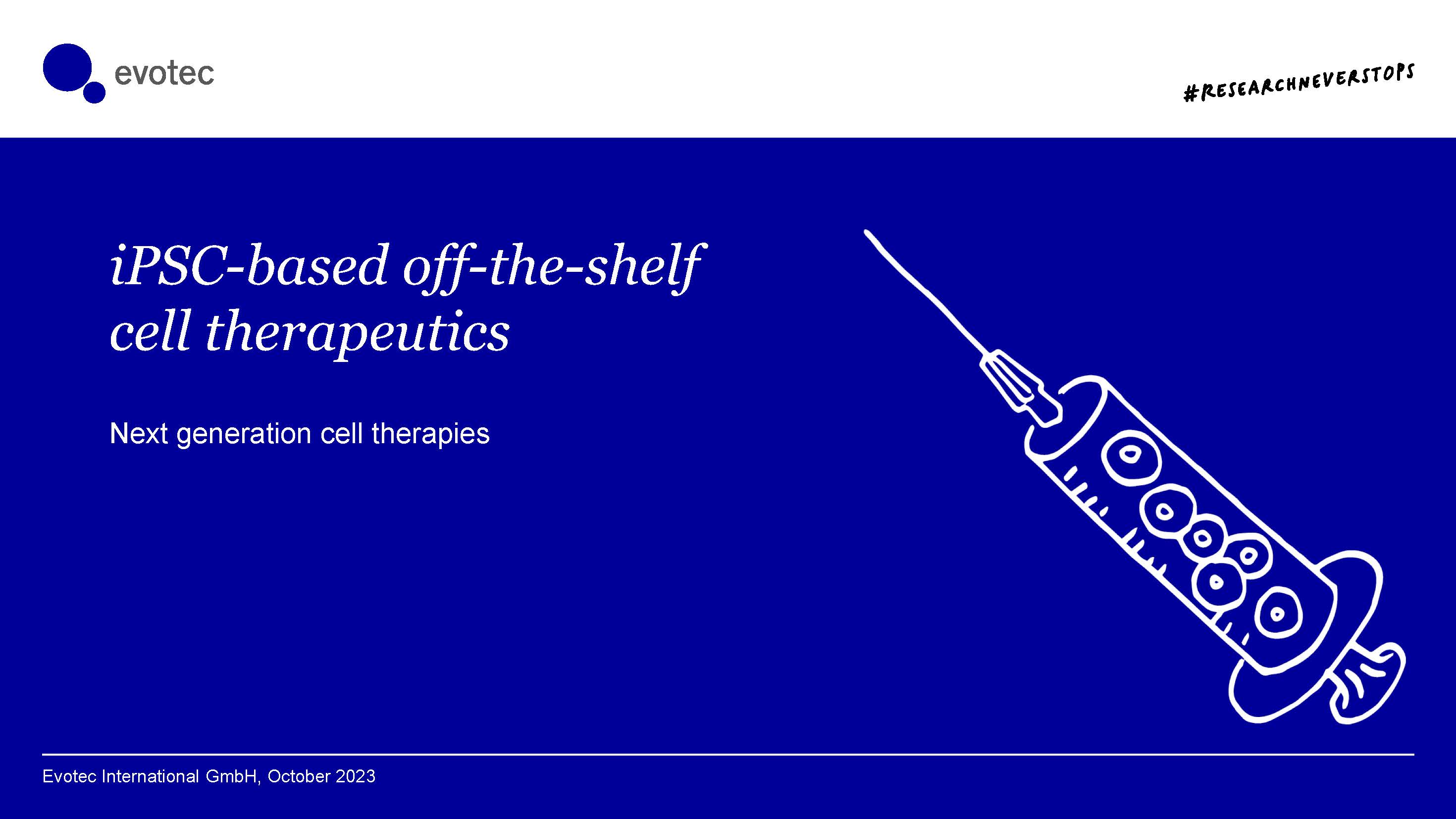 iPSC-based Cell Therapy Overview