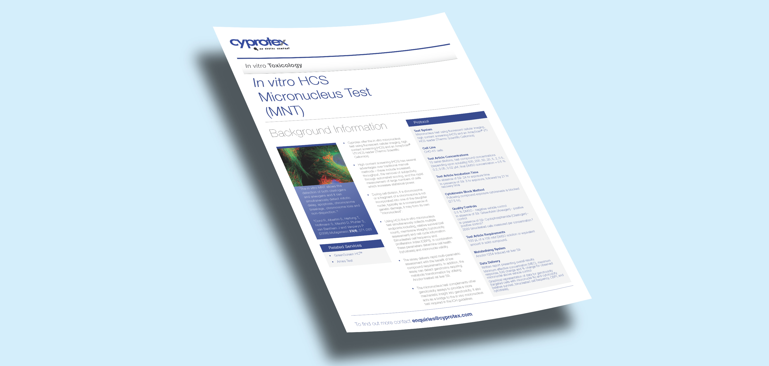 In vitro HCS Micronucleus Test Fact Sheet