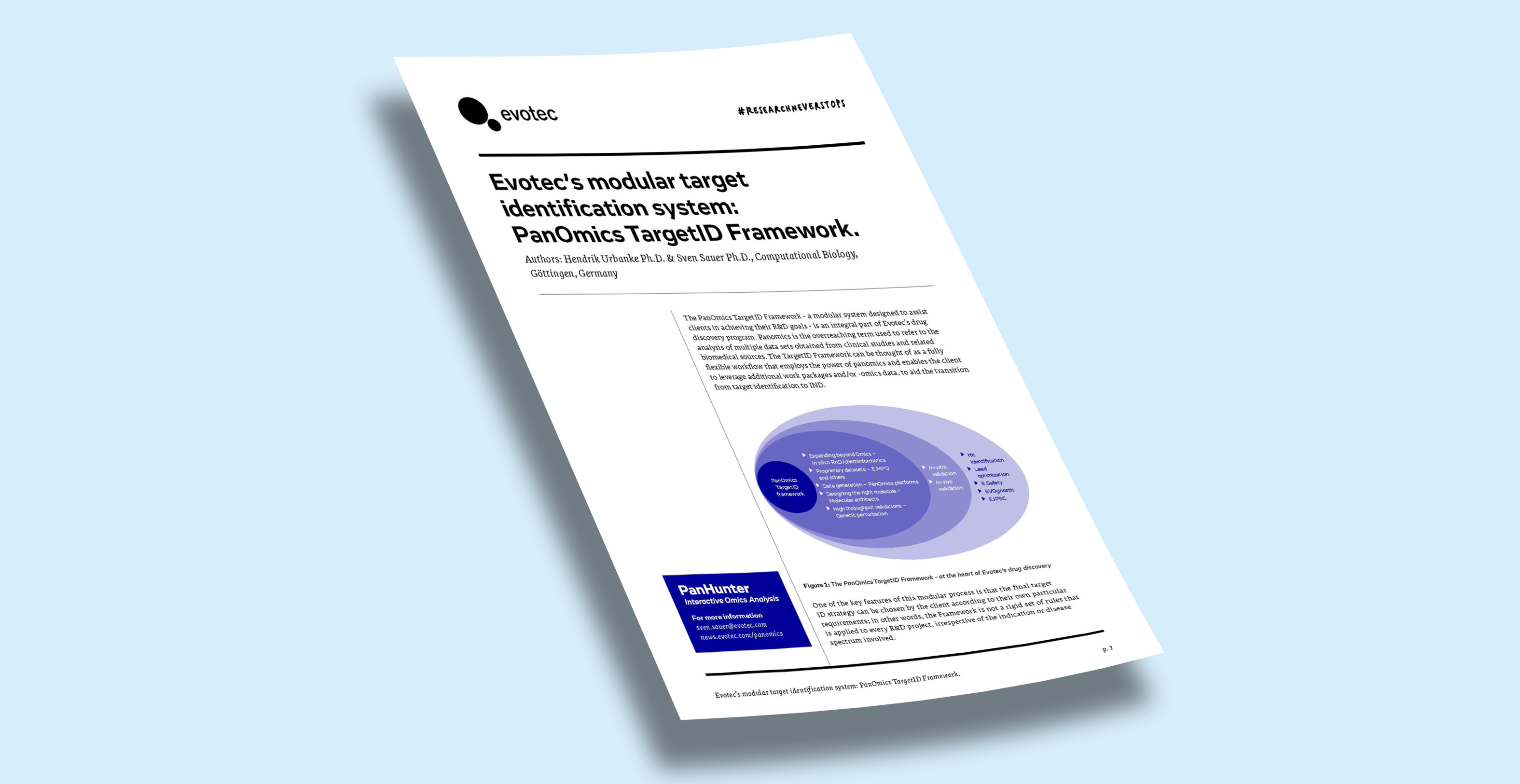 Evotecs Modular Target Identification System Panomics Targetid Framework